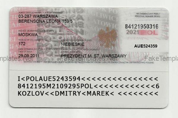 Poland ID Card Template PSD [Fake Polish Driver License] 2023